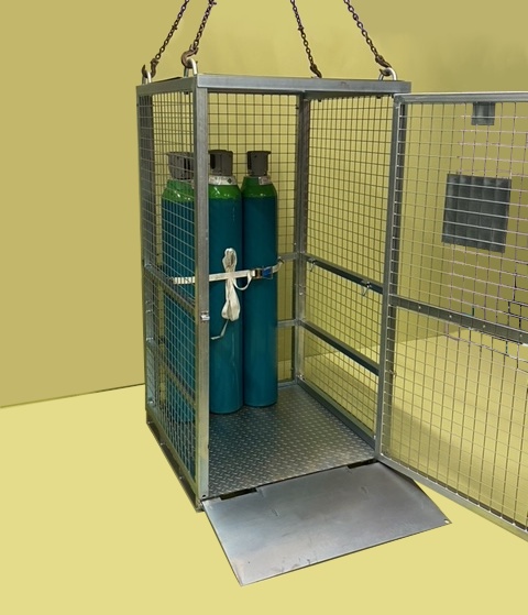Gas Cylinder Mesh Cage - S&S Gas Cages