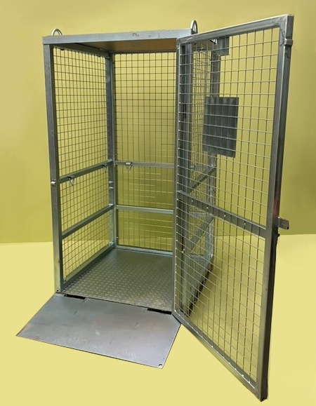 Gas Cylinder Mesh Cage - S&S Gas Cages