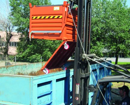 Drop Bottom Opening Skips 1 Door with Wheels